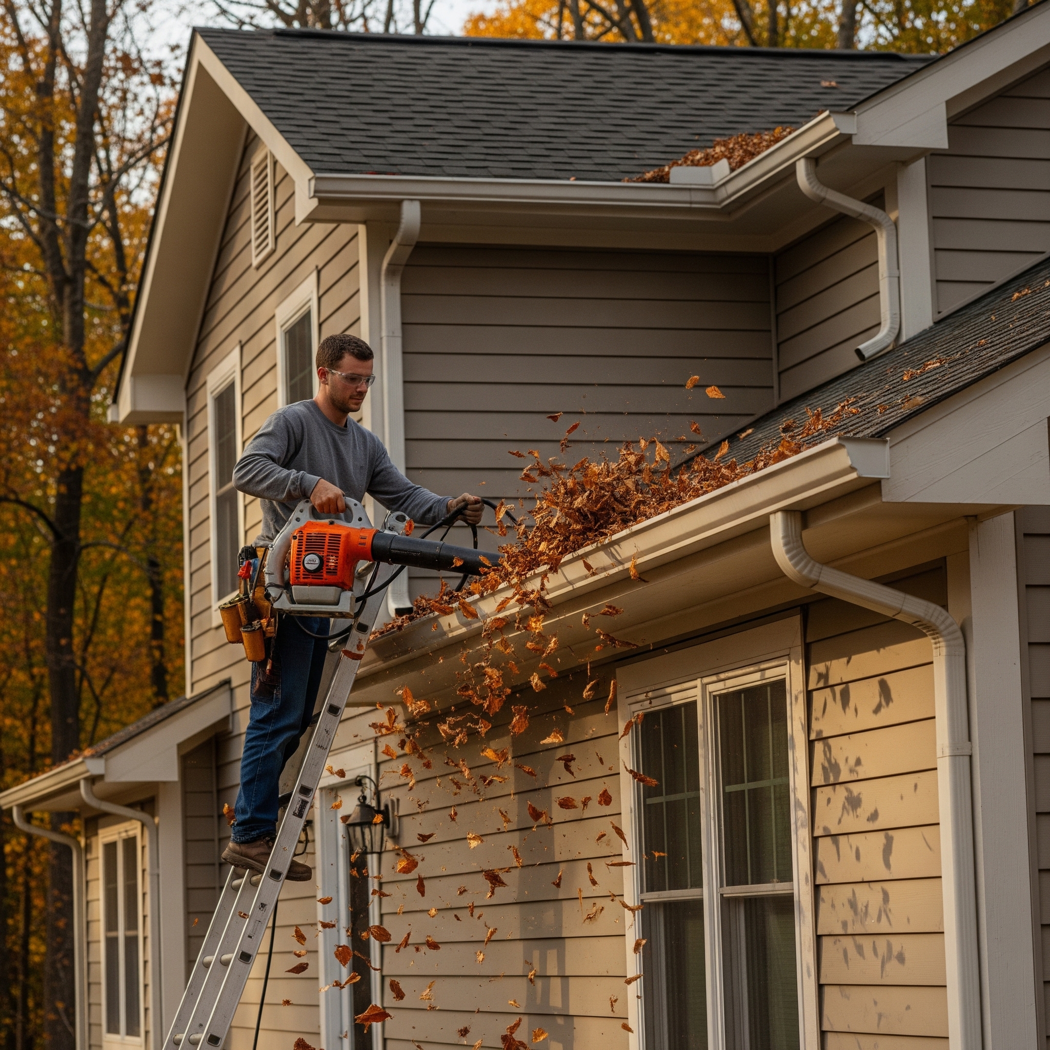 Roof and gutter maintenance