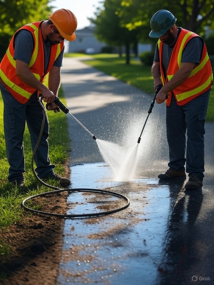 Driveway / pavement pressure washing